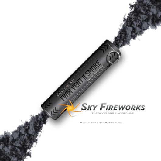 Enola Gaye Twin Vent II Wire Pull® Smoke Grenade Black - Sky Fireworks ...